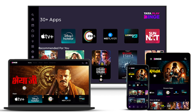 Tata Play Binge – Stream Premium OTT Apps to Your Mobile & TV