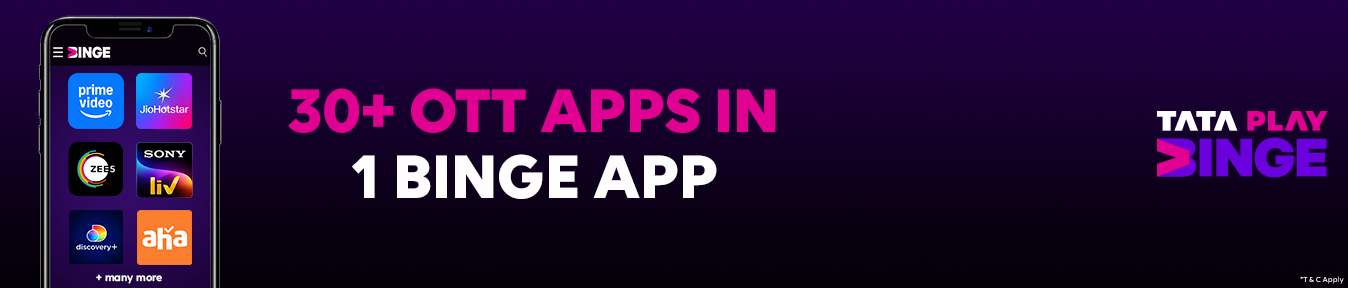 Tata Play Binge – Stream Premium 30+ OTT Apps to Your Mobile & TV
